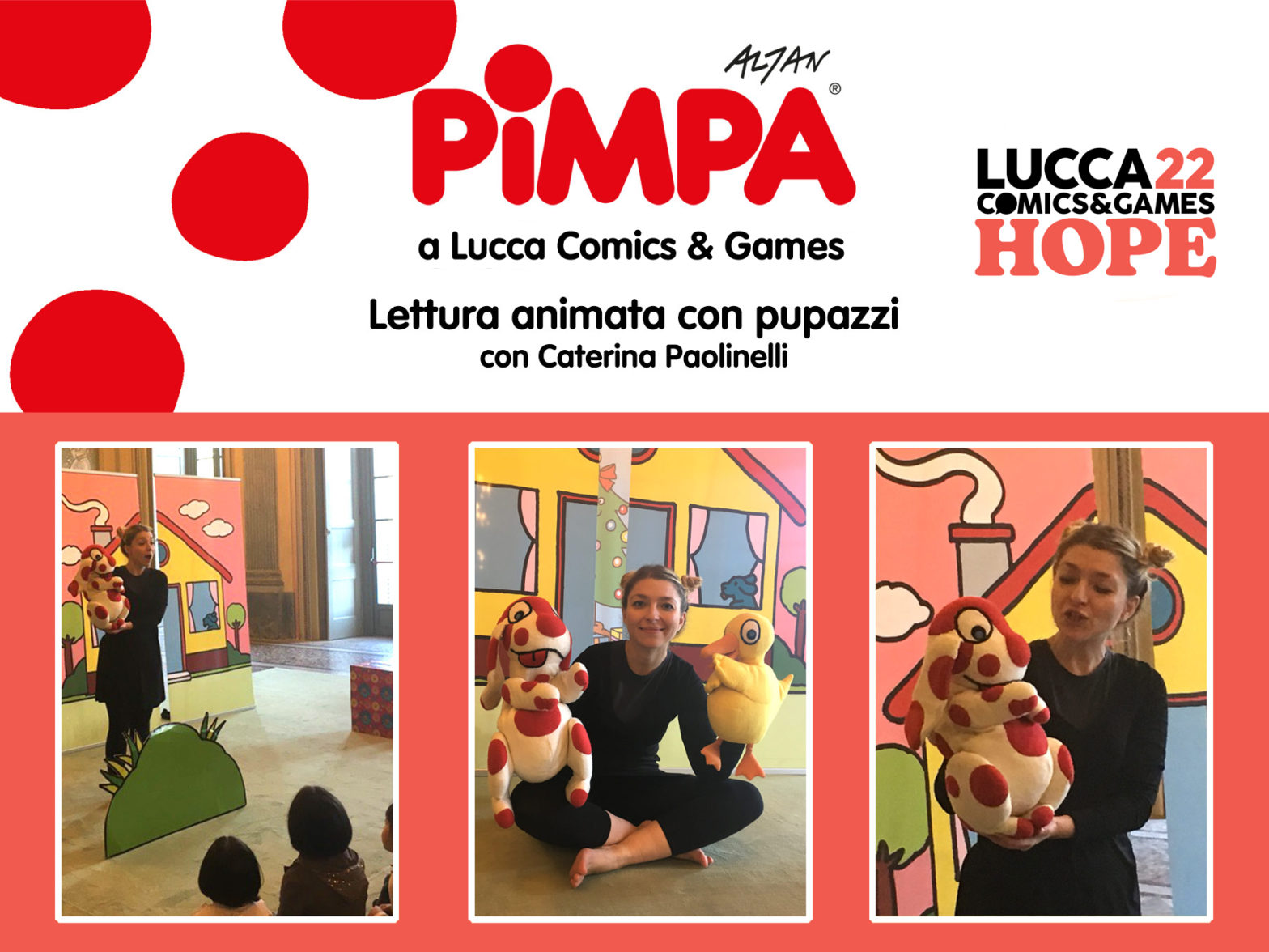 Pimpa arriva al Lucca Comics & Games, in Area Junior – Pimpa